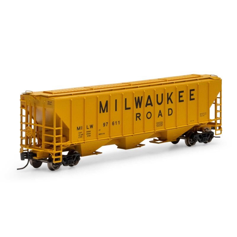 Athearn 27411 N, PS 4427 3-Bay Covered Hopper, MILW, 97611