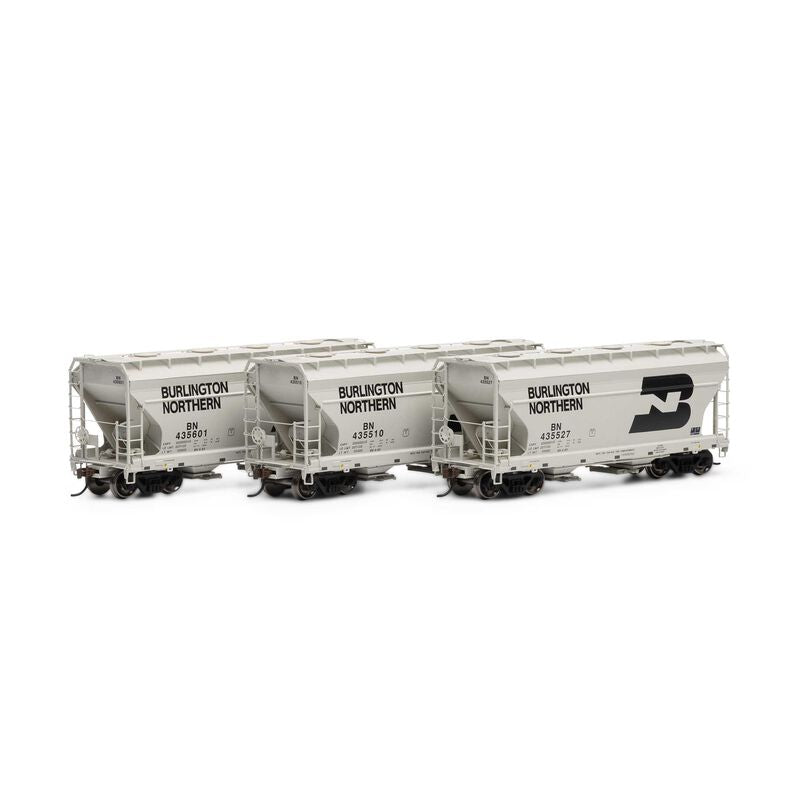 Athearn 81061 HO, ACF 2970 2-Bay Covered Hopper, 3-Pack, BN – House of ...